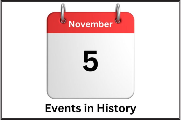 November 5 Events in History - Have Fun With History