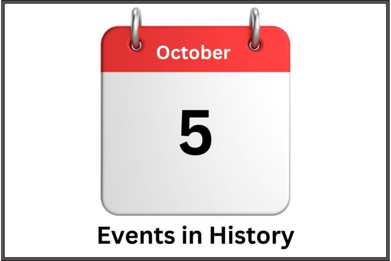 October 5 Events in History - Have Fun With History