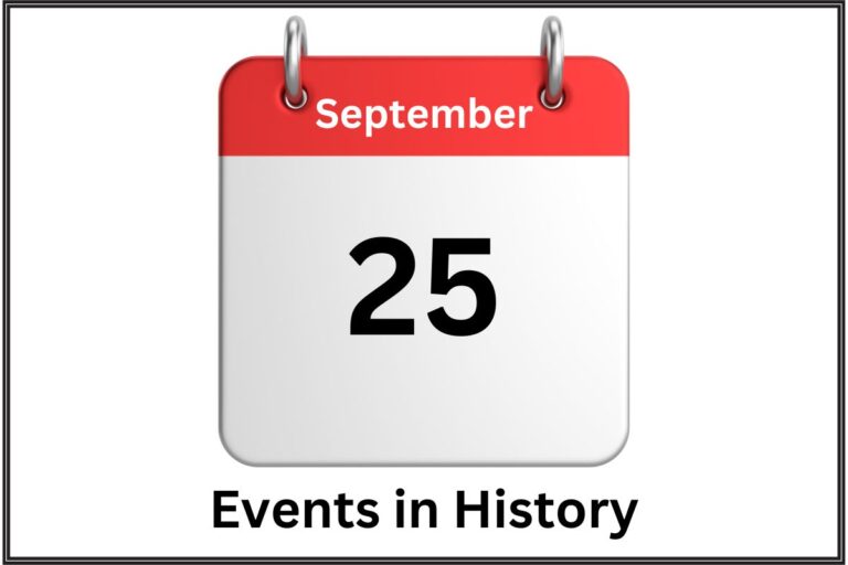 September 25 Events in History - Have Fun With History